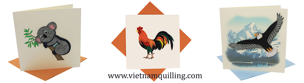 Quilled Thank You Flower Wreath Card | Quilling Greeting Cards